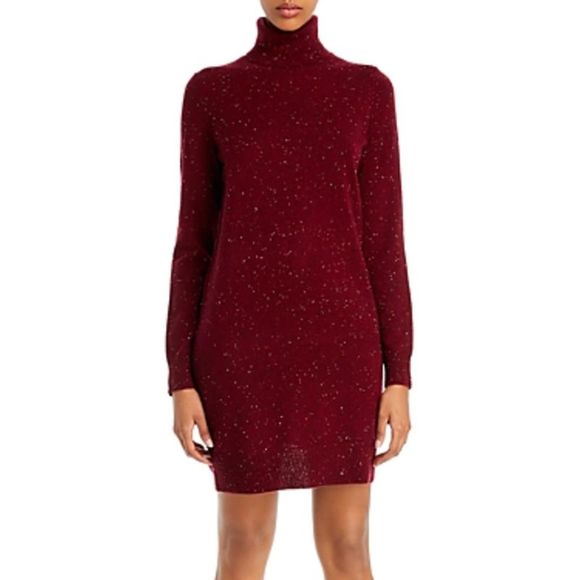 Theory | Dresses | Theory Womens Red Cashmere Turtleneck Sheath ...